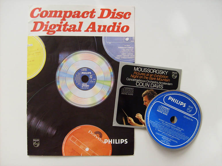 The 1981 Philips Compact Disc Digital Audio brochure and demo cardboard ... The 1981 Philips Compact Disc Digital Audio brochure and demo cardboard ...