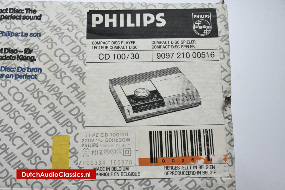 Philips CD100 - DutchAudioClassics.nl