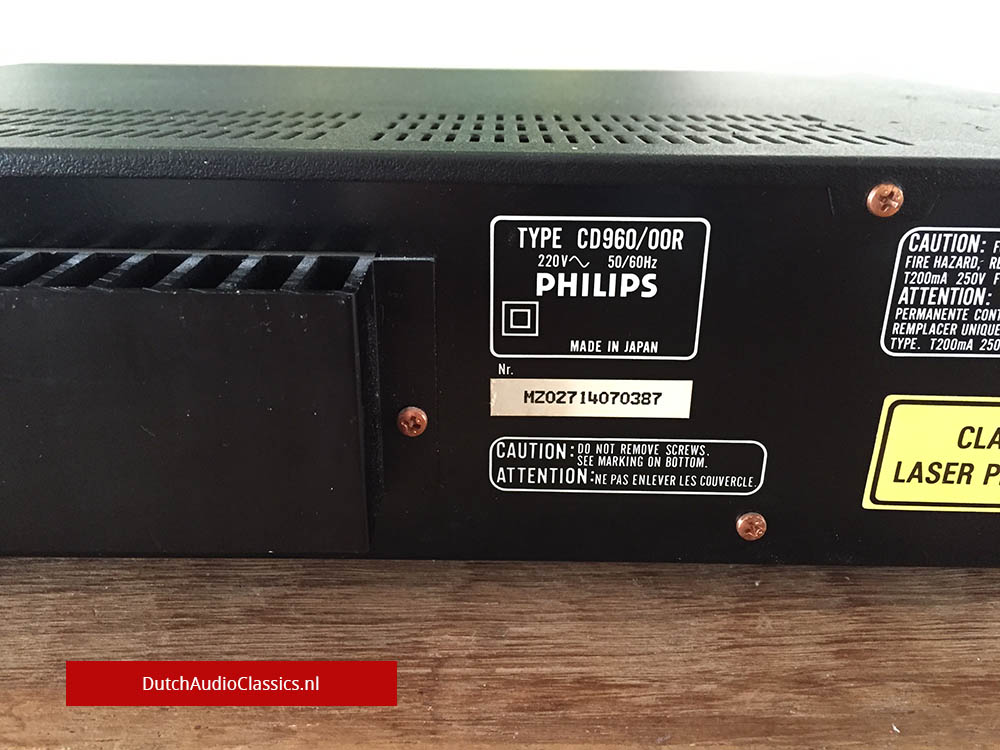 Philips CD960 - DutchAudioClassics.nl