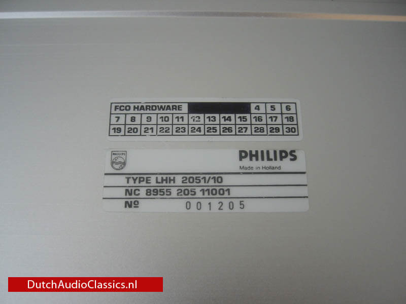 Philips LHH2000 professional cdplayer system - DutchAudioClassics.nl