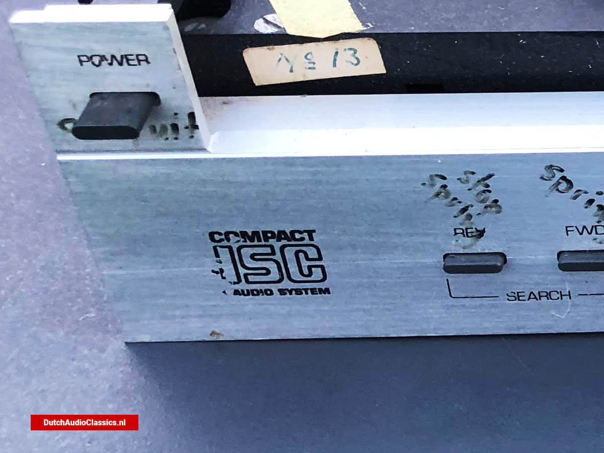 Philips test unit to establish the Compact Disc format ...