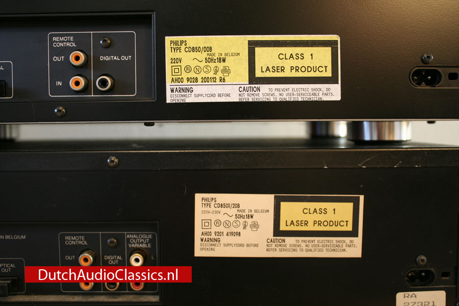 Philips CD850 mkII - DutchAudioClassics.nl