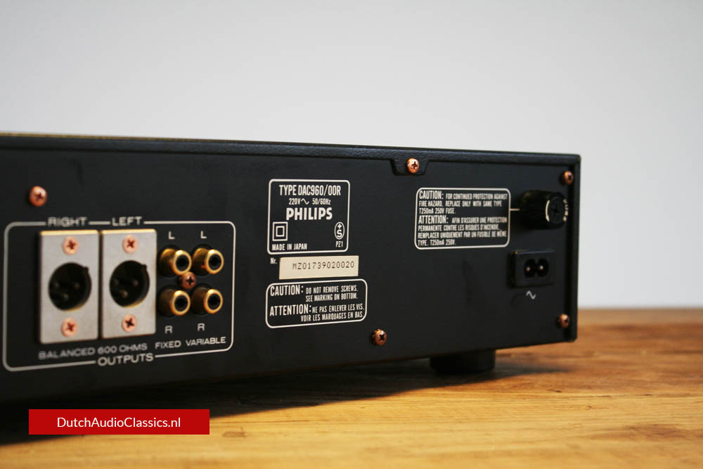 Philips DAC960 d/a converter - DutchAudioClassics.nl