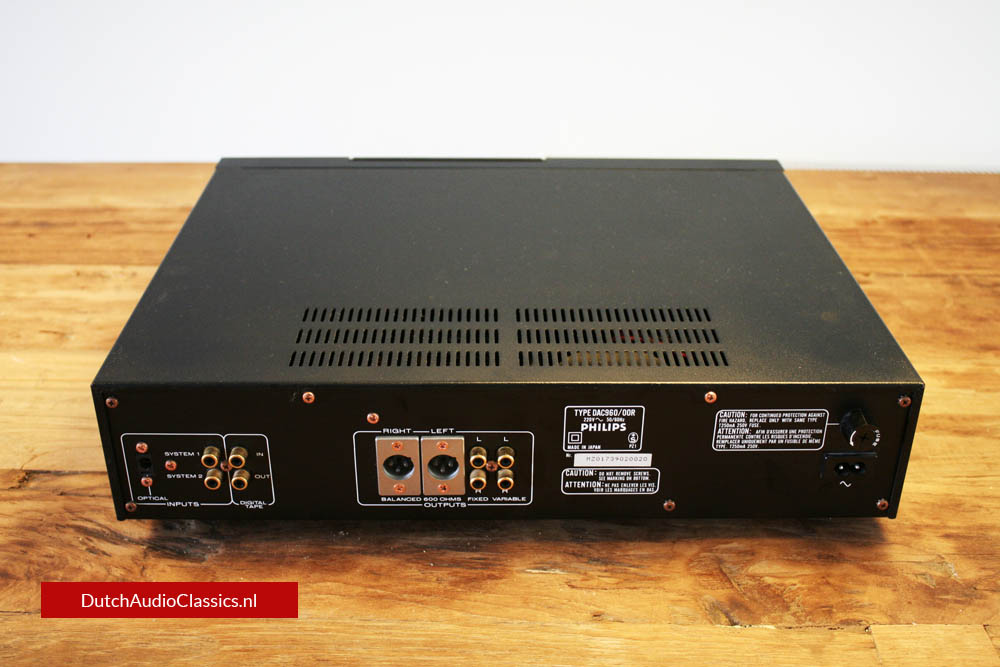 Philips DAC960 d/a converter - DutchAudioClassics.nl