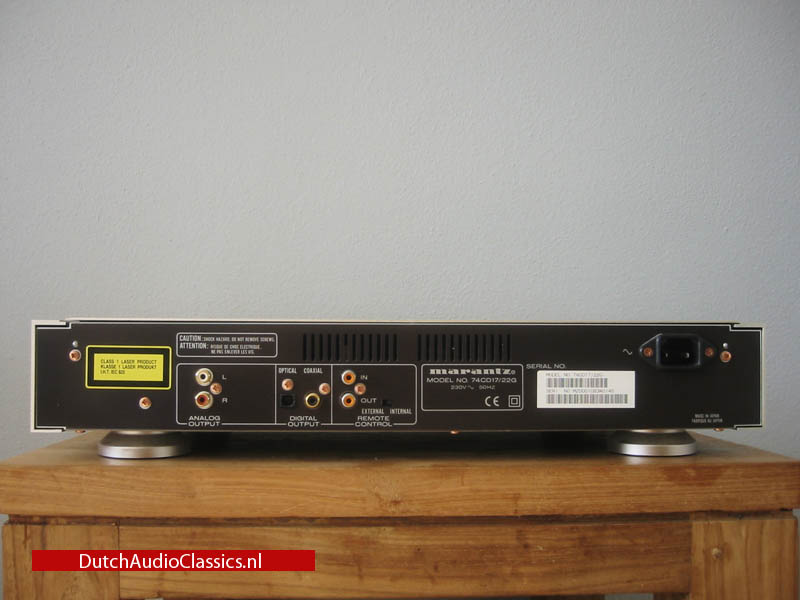 Marantz CD17 mkII - DutchAudioClassics.nl