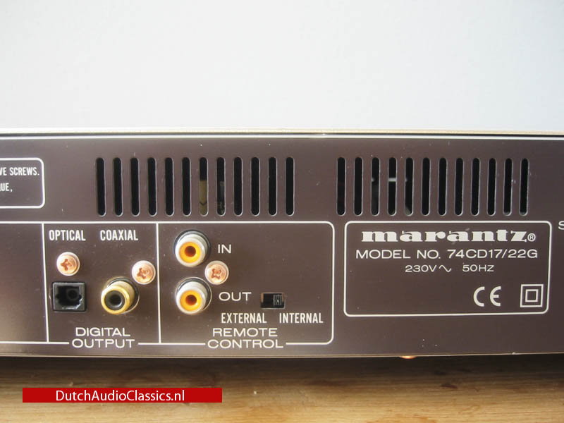 Marantz CD17 mkII - DutchAudioClassics.nl
