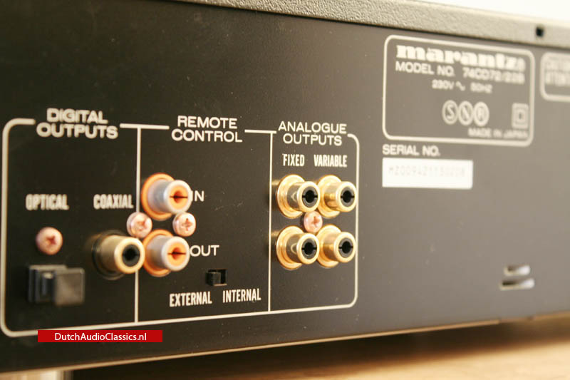 Marantz CD72 mkII TDA1547- DutchAudioClassics.nl
