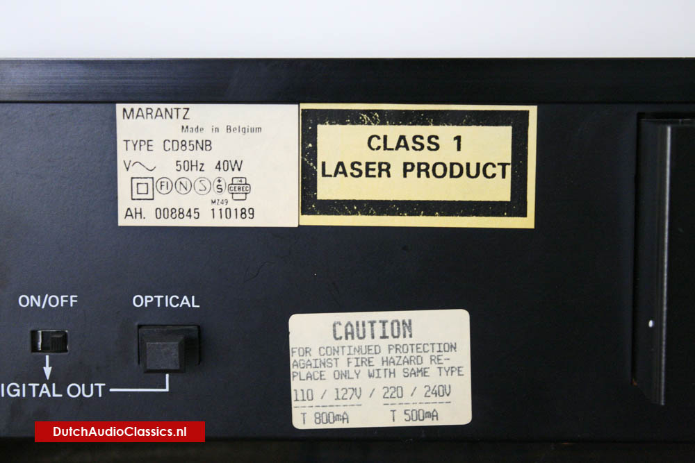 Marantz CD85 TDA1541 S1 single crown - DutchAudioClassics.nl