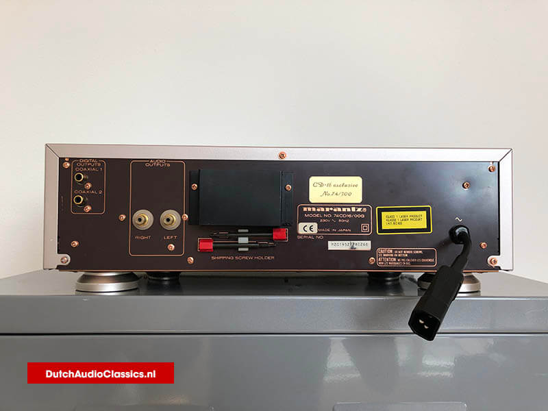 Marantz CD16 SE Special Edition cdplayer 2x TDA1547 - DutchAudioClassics.nl