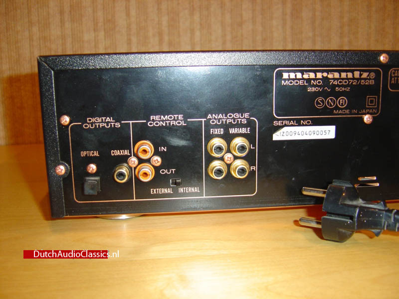 Marantz cd72 MKII SE Special Edition - DutchAudioClassics.nl