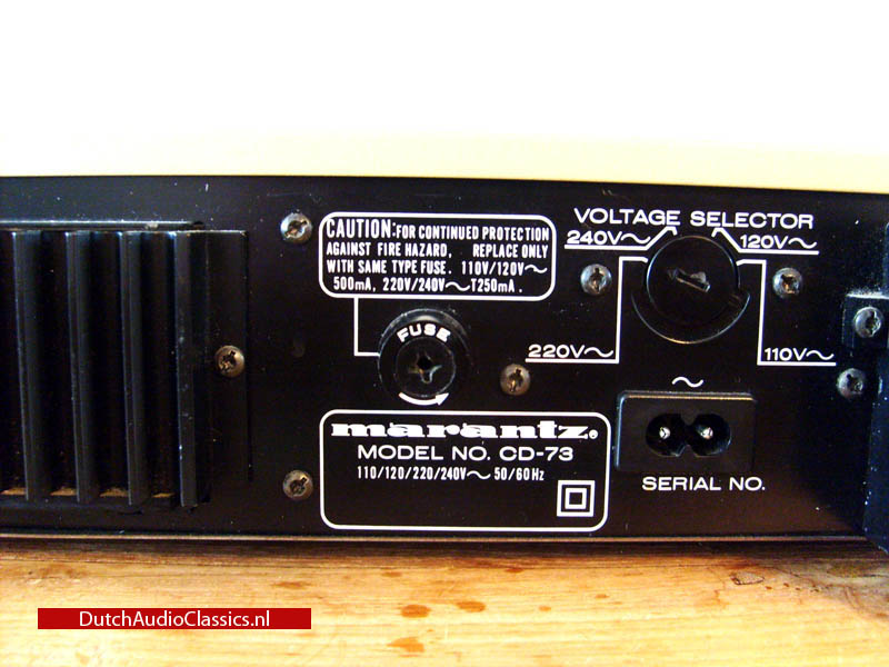 Marantz CD73 - DutchAudioClassics.nl