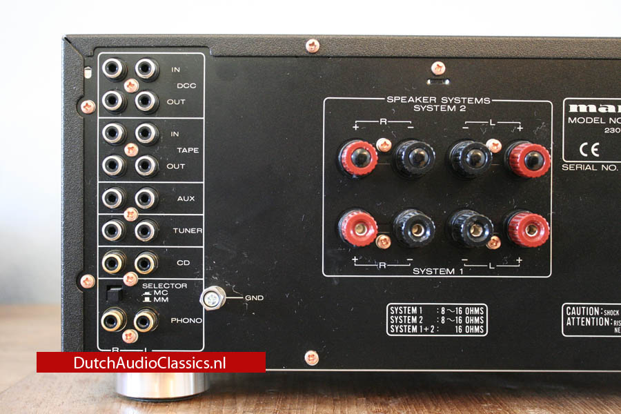 Marantz pm80 mkII class A amplifier - DutchAudioClassics.nl