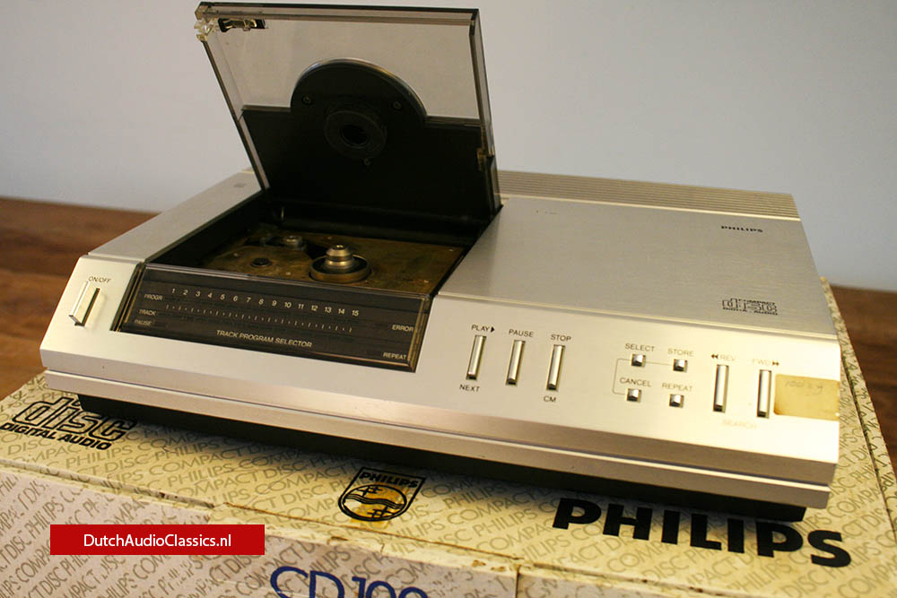 Philips CD100 cdplayer prototype nr 29 - DutchAudioClassics.nl
