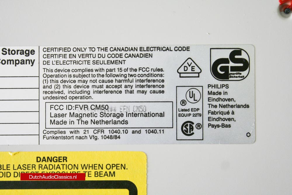 Philips CM50 cdrom player - DutchAudioClassics.nl