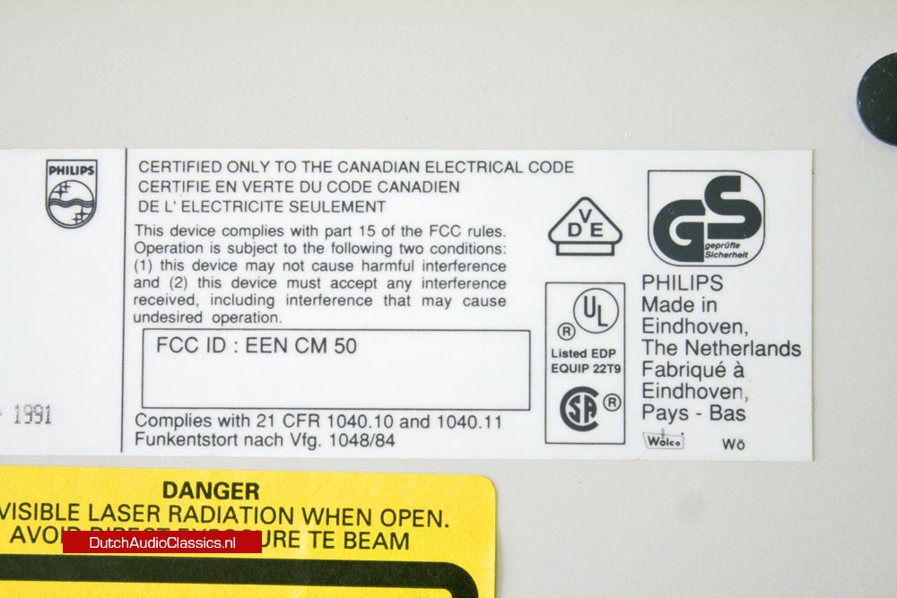 Philips CM50 cdrom player - DutchAudioClassics.nl