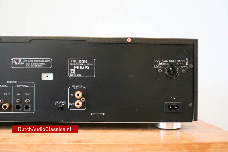 Philips DCC850 DCC recorder prototype - DutchAudioClassics.nl