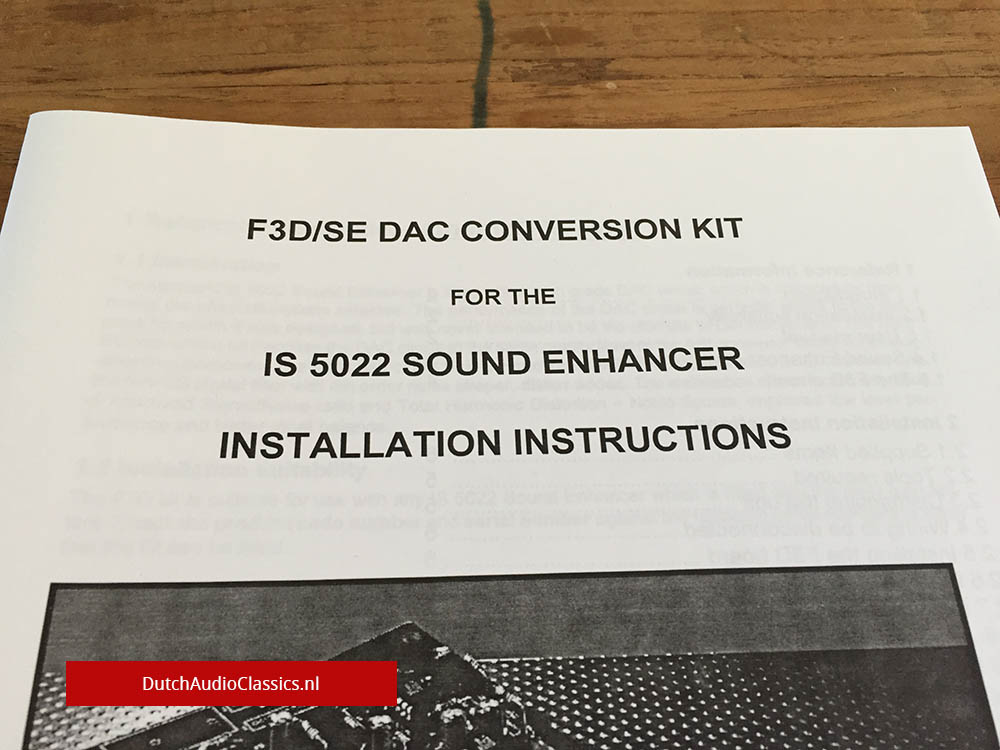 Philips IS-5022 Sound Enhancer F3D kit - DutchAudioClassics.nl