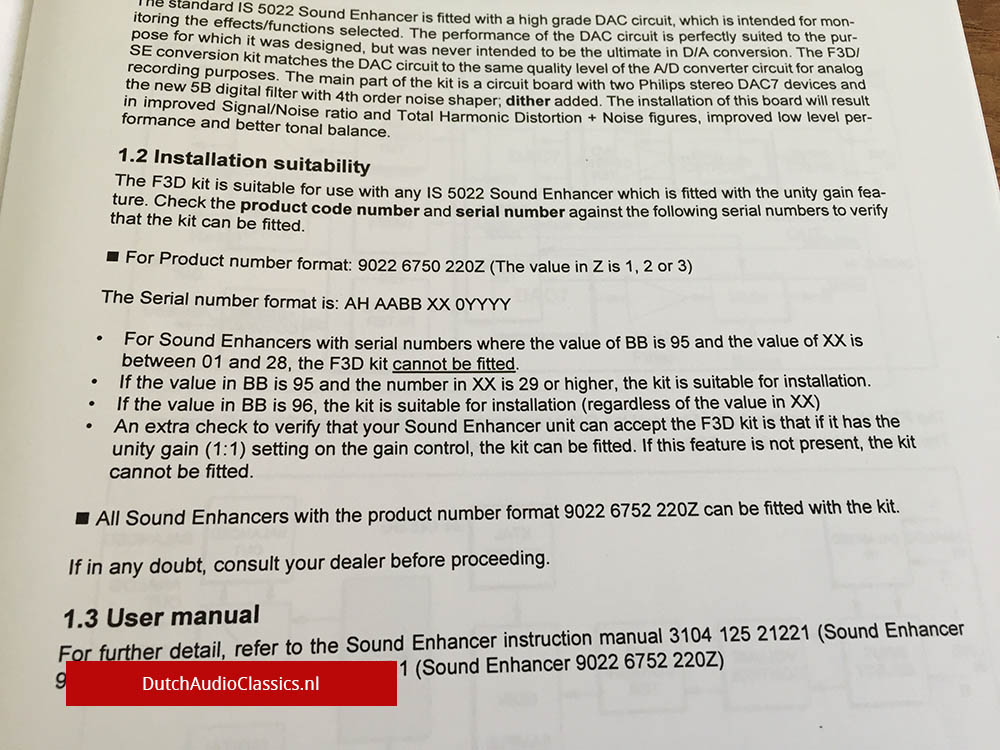 Philips IS-5022 Sound Enhancer F3D kit - DutchAudioClassics.nl