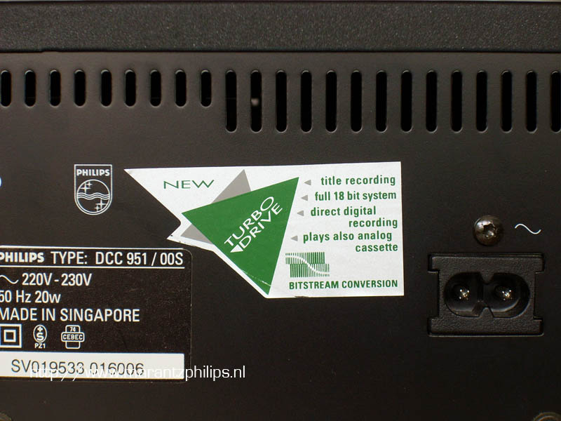 Philips DCC951 DCC recorder - DutchAudioClassics.nl