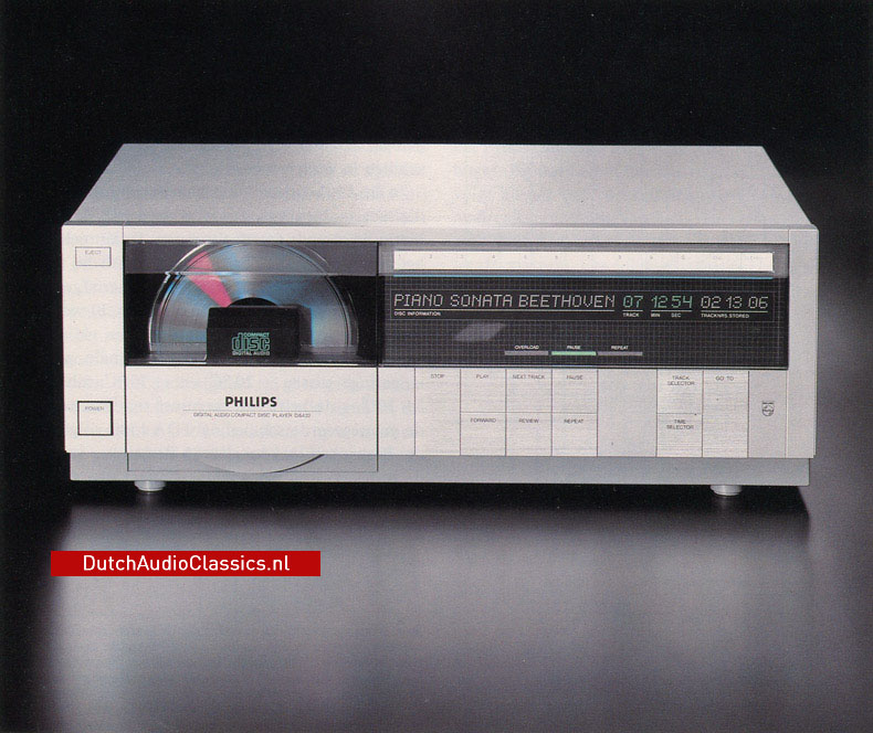 Philips D6422 vertical cdplayer prototype - DutchAudioClassics.nl