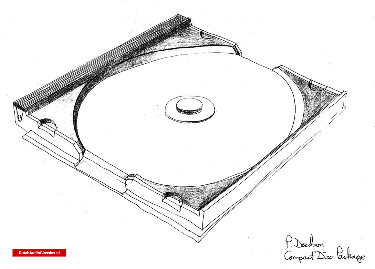 Compact Disc Jewel Box - Designer Peter Doodson - DutchAudioClassics.nl